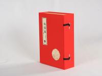 China Classic Red Folding Cardboard Gift Boxes High Strength Long Working Life for sale