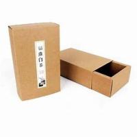 China Colorful Kraft  Sliding Drawer Gift Boxes Soft Touch Lamination Finish for sale