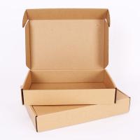 China 350g Kraft Corrugated Paper Boxes Transparent Gift Box for sale