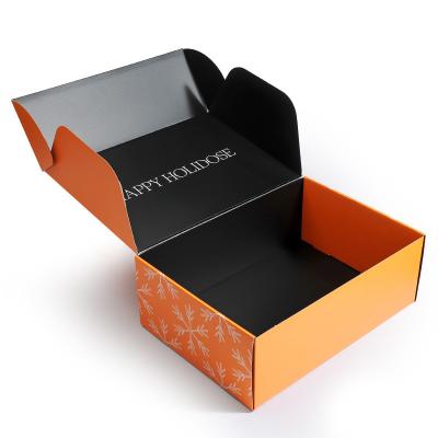 China OEM Floral Printed Tuck End Corrugated Paper Box Cardboard Packaging Mailer Shipping Box for sale