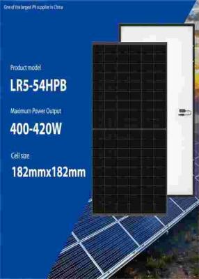 China LONGI SOLAR LR5 54HIB 400W-420W Solar Panel Kit with 12V Battery System and 21.5% Efficiency for sale