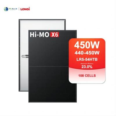 China LONGi LR5-54HTB 445W HPBC Solar Panel All Black Monocrystalline PV Module for sale