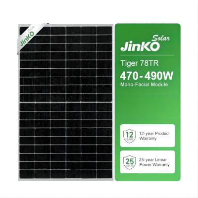 China Jinko Tiger 78TR P-Type Solar Panel 490W 485W 480W 475W 470W PERC Mono PV Module for sale