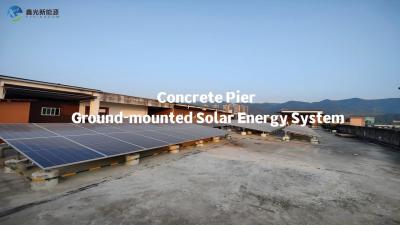 China Industrial Rooftop Solar System for Cement Flat Roofs - Ballasted & Fixed Mounting Options with Professional Installation for sale