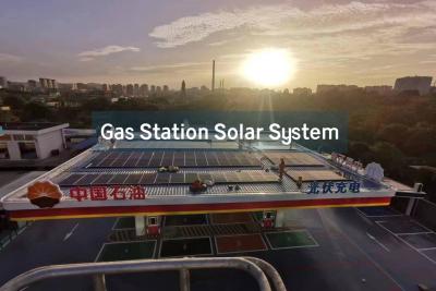 China Commercial Rooftop Solar System for Gas Stations with Battery Storage and EV Charging Support - 5-50kW Capacity for sale