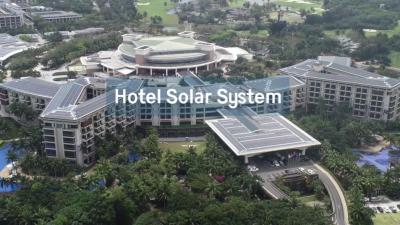 China Commercial Rooftop Solar System for Hotels - 30-50% Energy Cost Reduction with Backup Power and Net Metering for sale