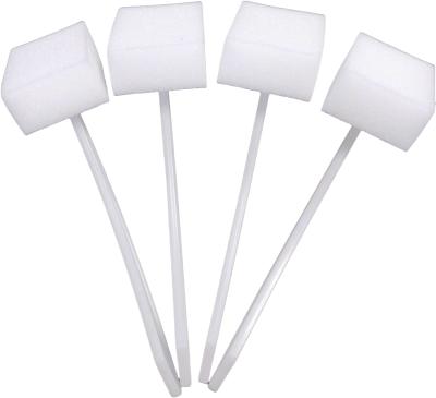 China Medical Disposable Oral Sponge Sticks Ultraviolet Light Disinfecting Class I Medical for Surgical Sponge Brush Hygienic Items for sale