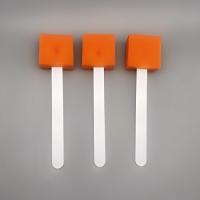 China Disposable Surgical Cleaning Sponge Brush Orange Blue Color Heat Press Welding Dot Design Medical Scrub Brush Surgical Pack UV for sale