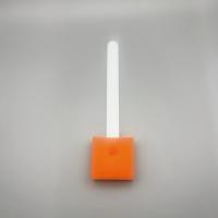 China Disposable Surgical Cleaning Sponge Brush Orange Blue Color Heat Press Welding Dot Design Medical Scrub Brush Surgical Pack UV for sale