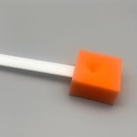 China Disposable Surgical Cleaning Sponge Brush Orange Blue Color Heat Press Welding Dot Design Medical Scrub Brush Surgical Pack UV for sale