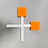 China Custom Size Surgical Sponge Brush PU Polyurethane Foam Head PP Handle Disposable Medical Debridement Cleaning Brush Class I for sale