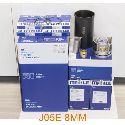 China MAHLE S130A-E0101 Diesel Engine Cylinder Liner Kit Fit HINO SK250-8 SK260-8 for sale