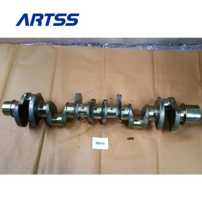 China 6D16 D6BV Engine Parts Crankshaft , ME072197 Forged Steel Crankshaft for sale