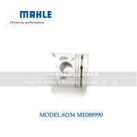 China 6D34T 6D34 Mahle Steel Pistons , ME088990 Sk230-6 Engine Piston Set for sale