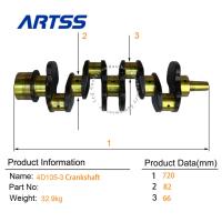 China 4D105-3 4D105 Excavator Engine Parts Crankshaft 6130-32-1111 6131-32-1101 for sale