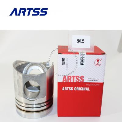 China 6D125 Aluminum Alloy Diesel Engine Piston For 6151-32-2110 Komatsu for sale