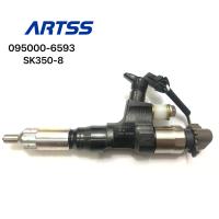 China J08E 095000-6593 Common Rail Fuel Injector Nozzle For SK350-8 Excavator Spare Parts for sale