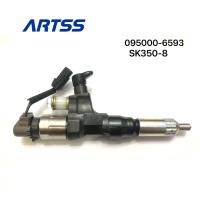 China J08E 095000-6593 Common Rail Fuel Injector Nozzle For SK350-8 Excavator Spare Parts for sale