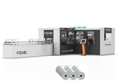 China FEXIK Set By HMI 40-200 Packs/Min Toilet Rolls & Kitchen Towel Wrapper 1 Layer Design for sale