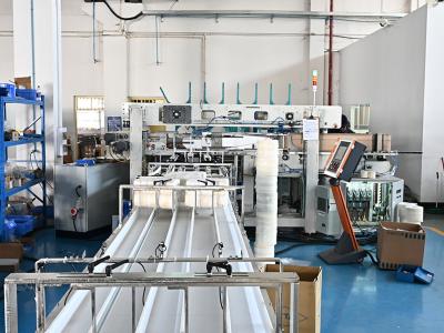 China ISO CE 200packs/Min 1 Layer HMI Toilet Paper Roll Machine for sale