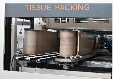 China 4lanes Automatic Toilet Paper Machine 120packs/Min Paper Towel Machine for sale