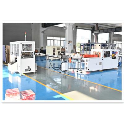 China Facial Tissue 11kw PLC Toilet Roll Packaging Machine 3 Rows for sale