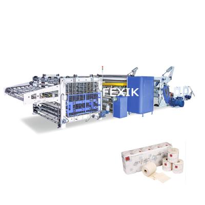China Glue Laminated 250M/Min Tissue Paper Rewinding Machine Non Stop Rewinding for sale