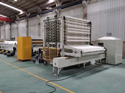 China Toilet Roll Kitchen Towel Rewinding Embossing Machine 350M/Min for sale