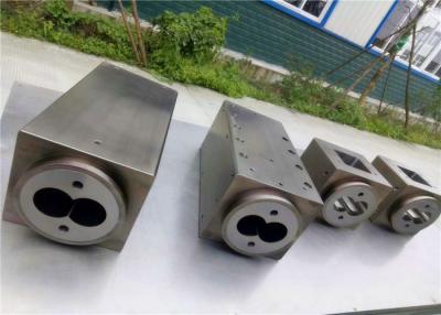 China Double Screw Extruder Barrel 75mm With Bi Metallic Linear Wear Protected for sale