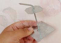 China 62mm Galvanized Steel Self Adhesive Stick Pins To Install Foam Insulation Panels for sale