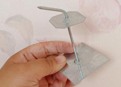 China 62mm Galvanized Steel Self Adhesive Stick Pins To Install Foam Insulation Panels for sale