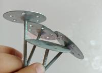 China 50mm Round Perforated Base Insulation Anchor Pins With Self Locking Washers for sale