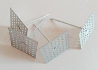 China Galvanized Steel 114mm Insulation Pin Bonding Fasteners With Perforated Base for sale