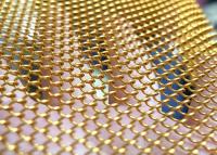 China 1.2mm Wire Dia Copper Metal Coil Drapery For Restaurant Decoration for sale