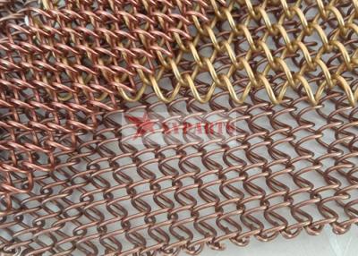 China 1.2mm Wire Dia Copper Metal Coil Drapery For Restaurant Decoration for sale