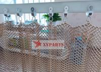 China 1.2mm Wire Dia Copper Metal Coil Drapery For Restaurant Decoration for sale