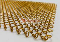 China 8x8 Mm Aperture Metal Ring Mesh Curtains For Space Divider And Flexible Partition for sale