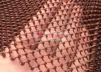 China Architectural Decorative Metal Mesh Drapery Curtain For Room Divider for sale