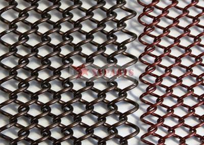 China Aluminum Stainless Steel Copper Metal Coil Drapery Mesh For Interior Decoration for sale