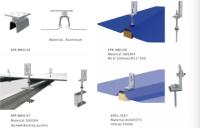 China Al6005 T5 Solar Tile Roof Hook For Various Metal Roof Solar System Installation for sale