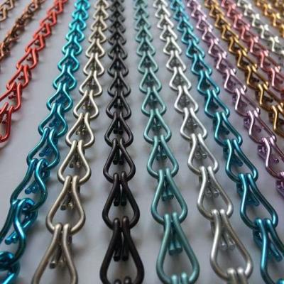 China Colorful Aluminum Chains Curtain As Space Divider For Hotel Decoration for sale