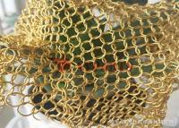 China Interior Decoration Aluminum Ring Mesh Curtain ø1.2mm 12mm for sale