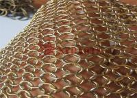 China 0.53mm X 3.81mm Room Divider Chainmail Curtain For Body Security for sale