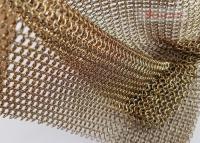 China Hotel Decoration Metal Ring Mesh Curtain 3.81 Mm for sale
