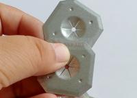 China 32mm Galvanized Steel Insulation Speed Clips Square For Ss Lacing Anchors for sale