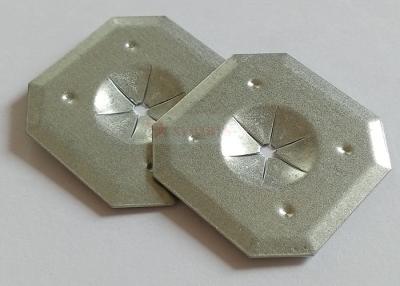 China 32mm Galvanized Steel Insulation Speed Clips Square For Ss Lacing Anchors for sale