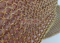China Welded Type Stainless Steel Chain Mail Ring Mesh Drapes By 7mm Mesh for sale