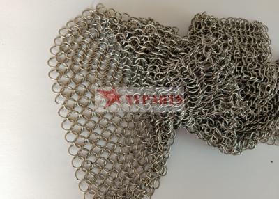 China Welded Type Stainless Steel Chain Mail Ring Mesh Drapes By 7mm Mesh for sale