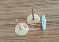 China 12ga Copper Plated Mild Steel Cupped Head Insulation Weld Pins For Hvac System for sale