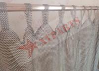 China 0.8x7mm Stainless Steel Chain Mail Curtains Height 3m Width 3.3m For Room Dividers for sale